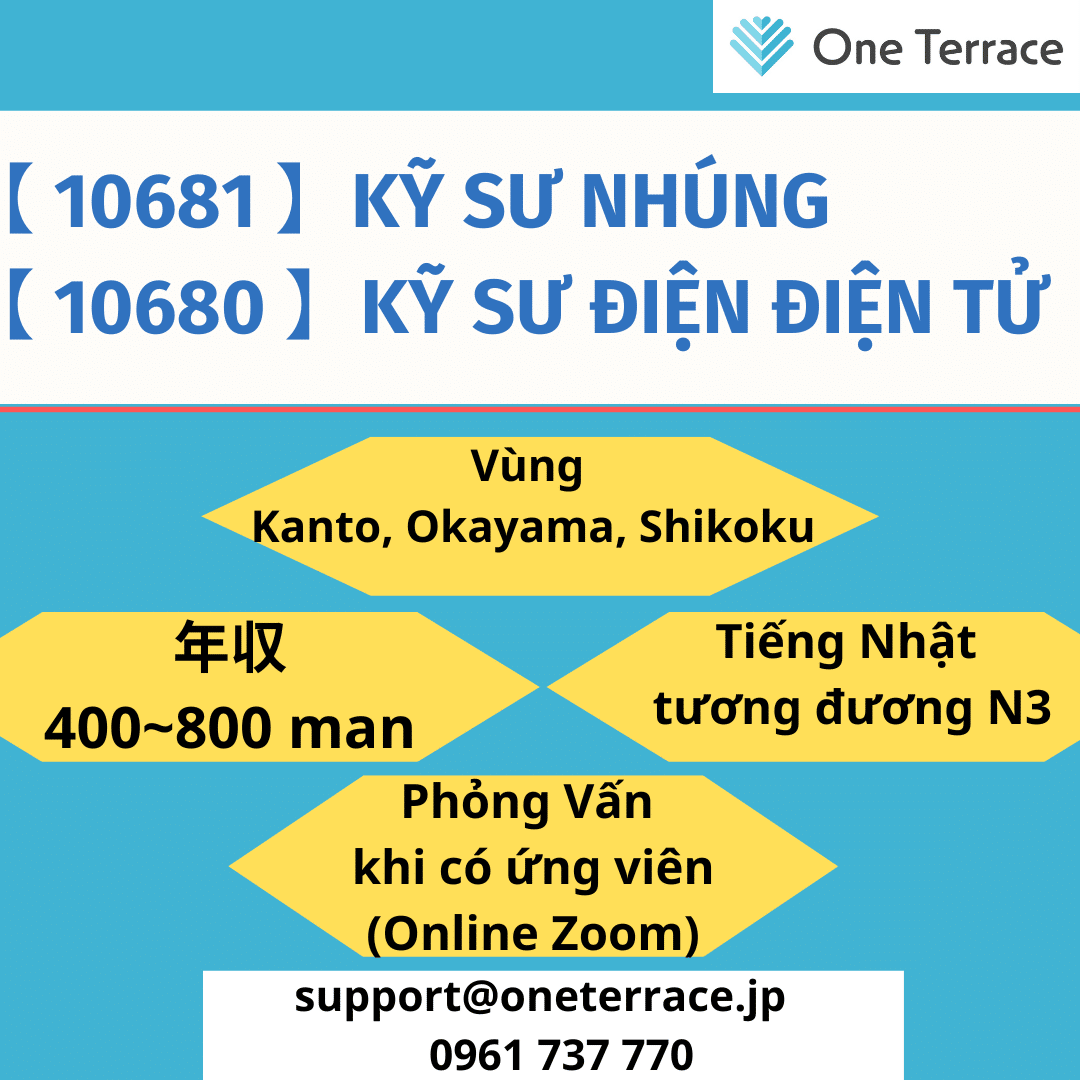10680 】KỸ SƯ ĐIỆN ĐIỆN TỬ | OneTerrace